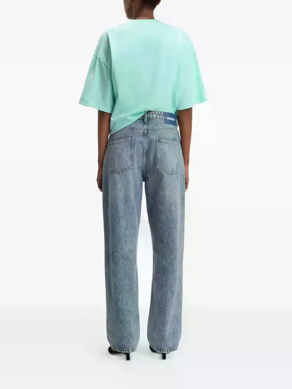 Hugo Button-fly Faded Jeans