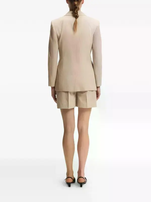 Hugo Pinstripe Double-breasted Blazer - Neutrals