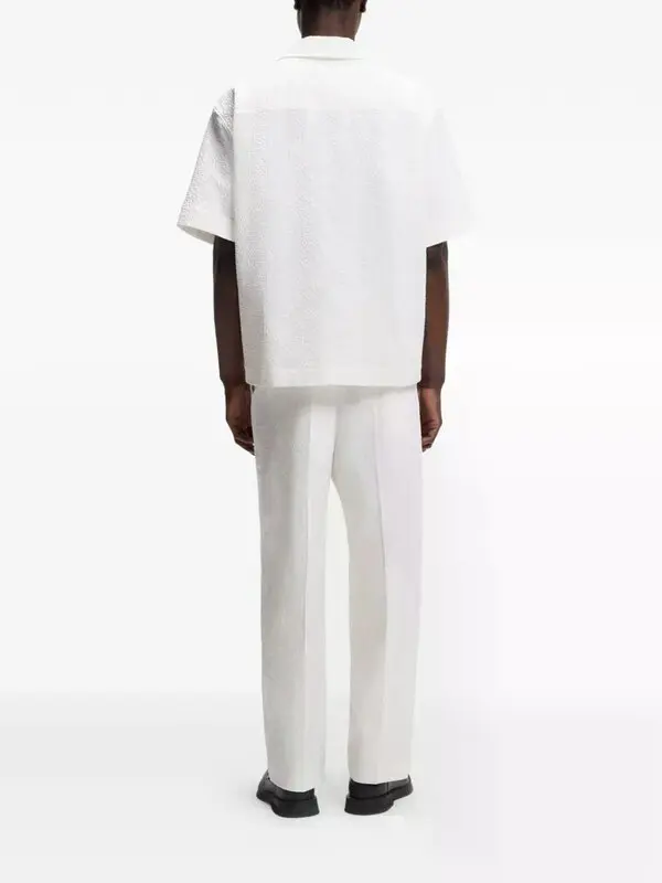 Hugo Seersucker Short-sleeved Shirt