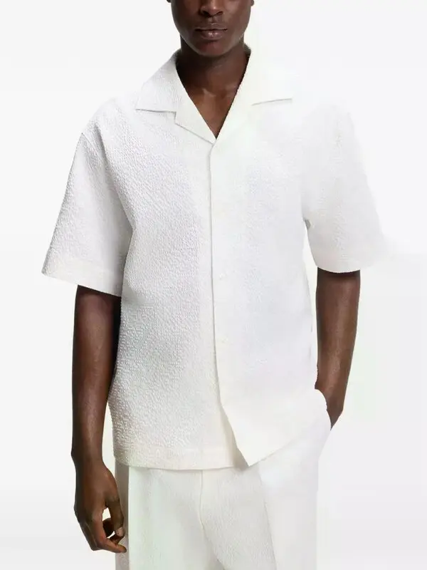 Hugo Seersucker Short-sleeved Shirt
