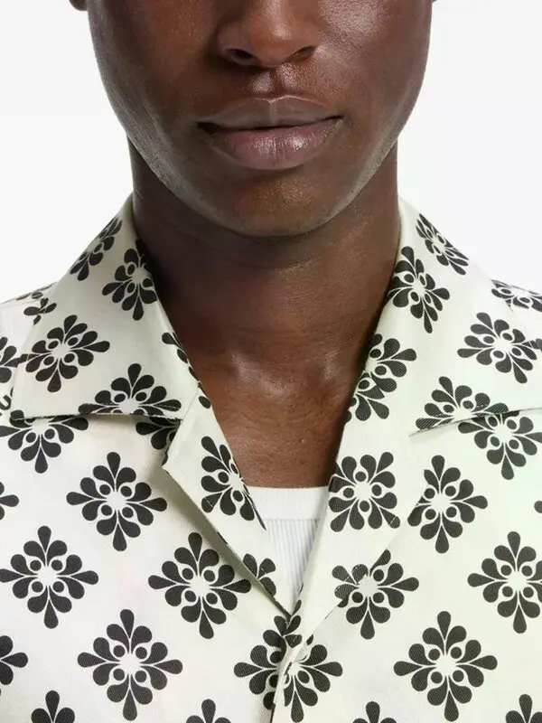Hugo Geometric-print Short-sleeve Shirt