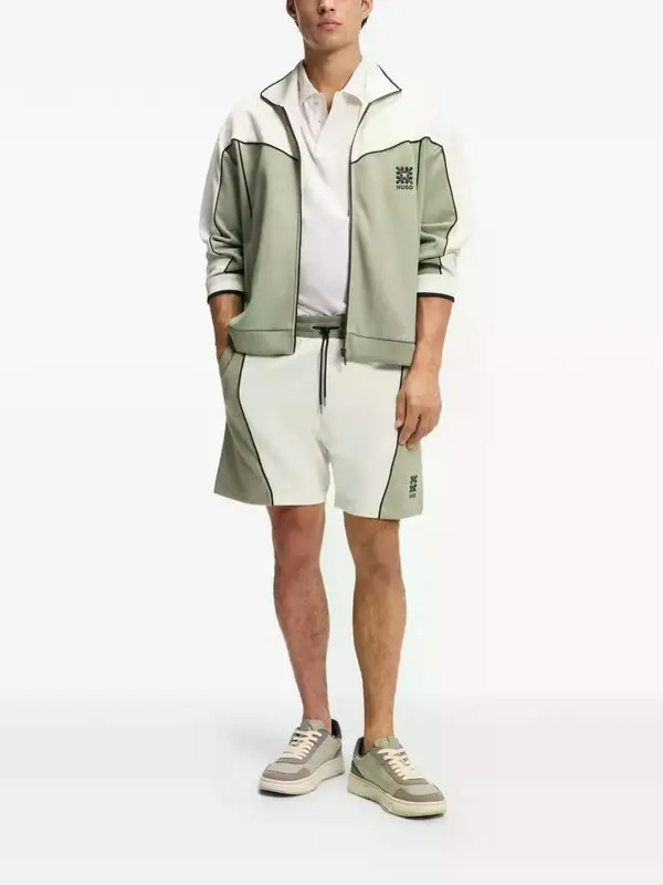Hugo Panelled Logo-print Track Shorts