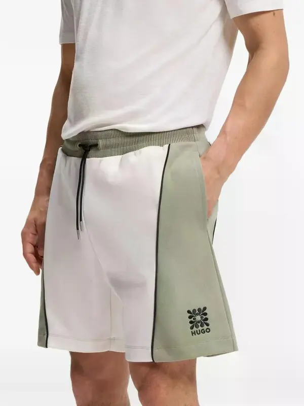 Hugo Panelled Logo-print Track Shorts