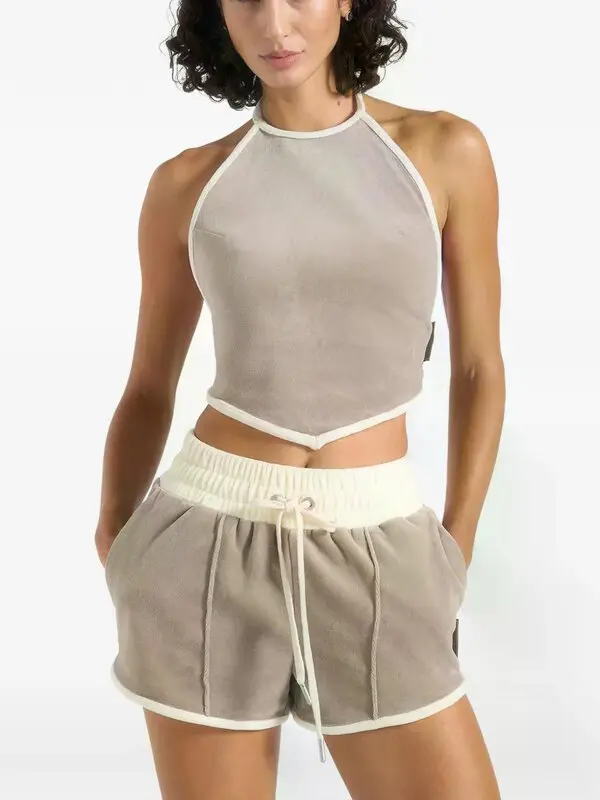 Manière De Voir Asymmetrical Halter Neck Sleeveless Top
