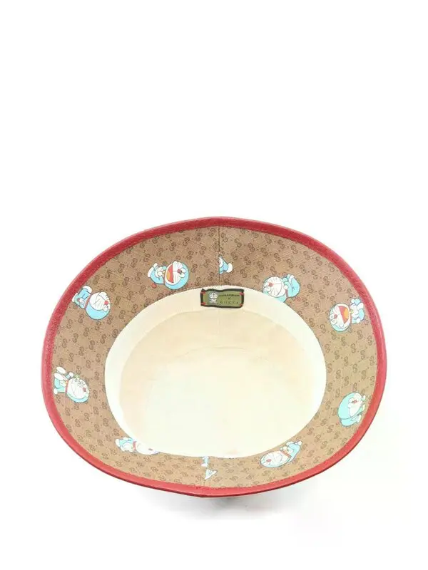 Gucci X Doraemon Gg Bucket Hat - Brown