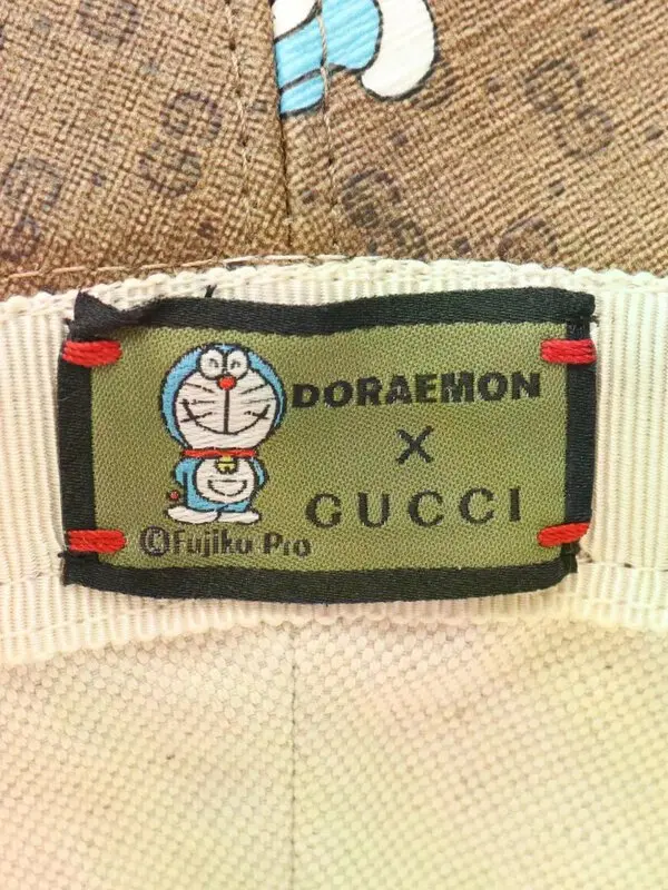 Gucci X Doraemon Gg Bucket Hat - Brown