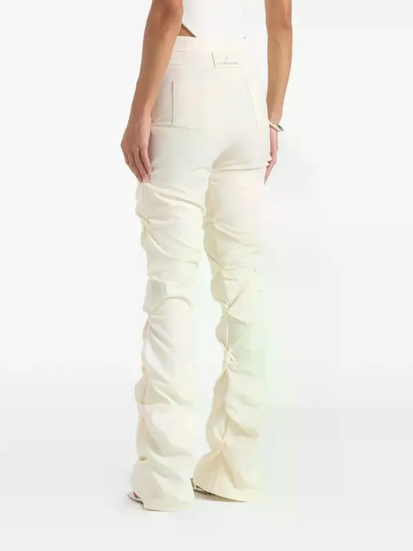Manière De Voir Ruched Detail Trousers - Neutrals