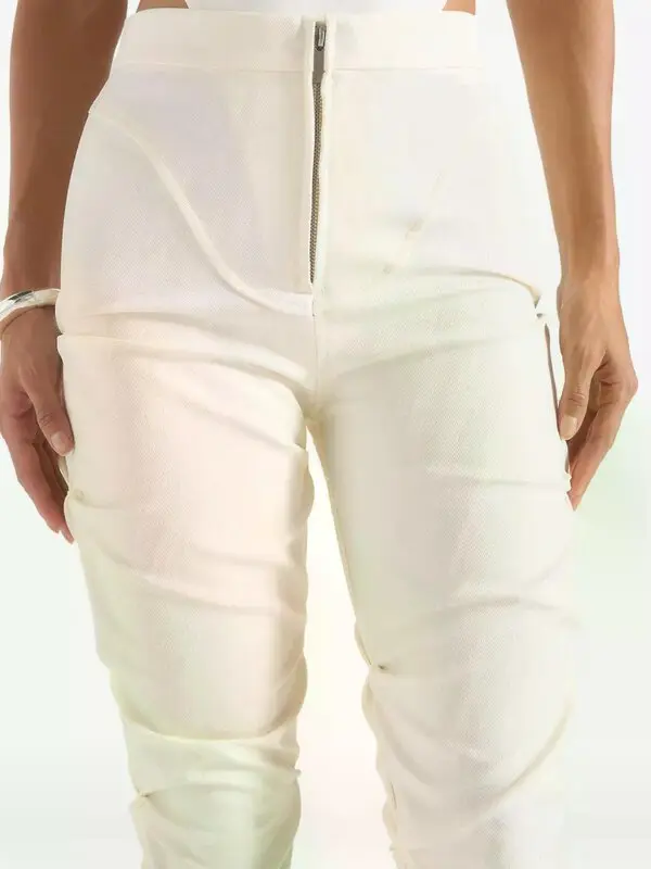 Manière De Voir Ruched Detail Trousers - Neutrals