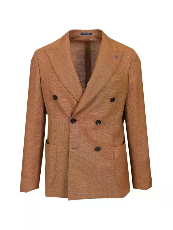 GUARINUCCI Double-breasted Wool Blazer