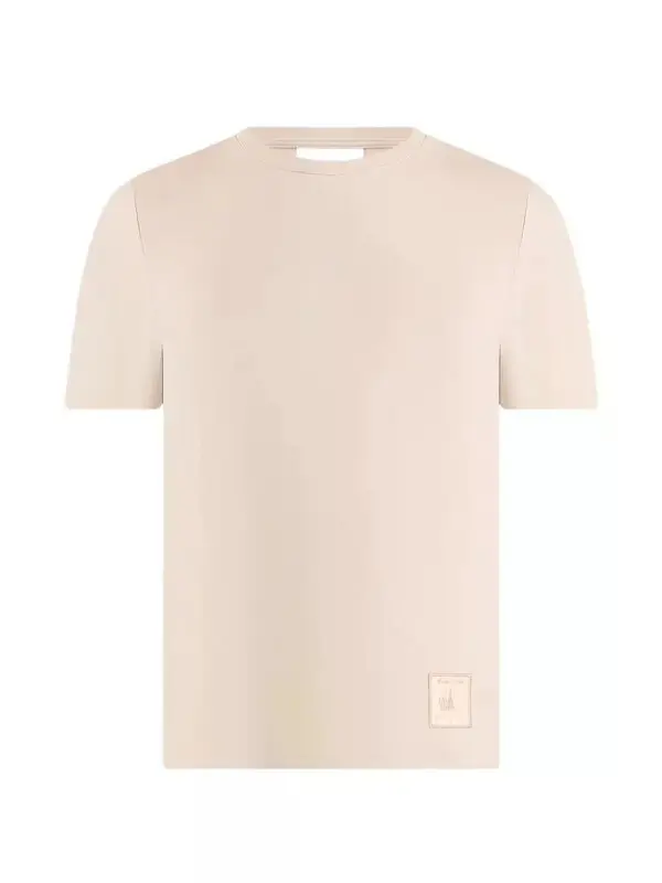 Manière De Voir T⁠s003 In Cream Fitted Luxe T-shirt - Neutrals