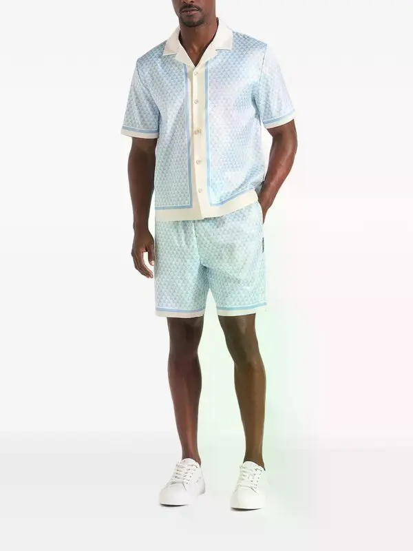 Manière De Voir Idriss In Pale Eiffel-monogram Resort Shirt
