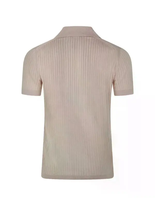 Malo Makò Ribbed-knit Polo Shirt