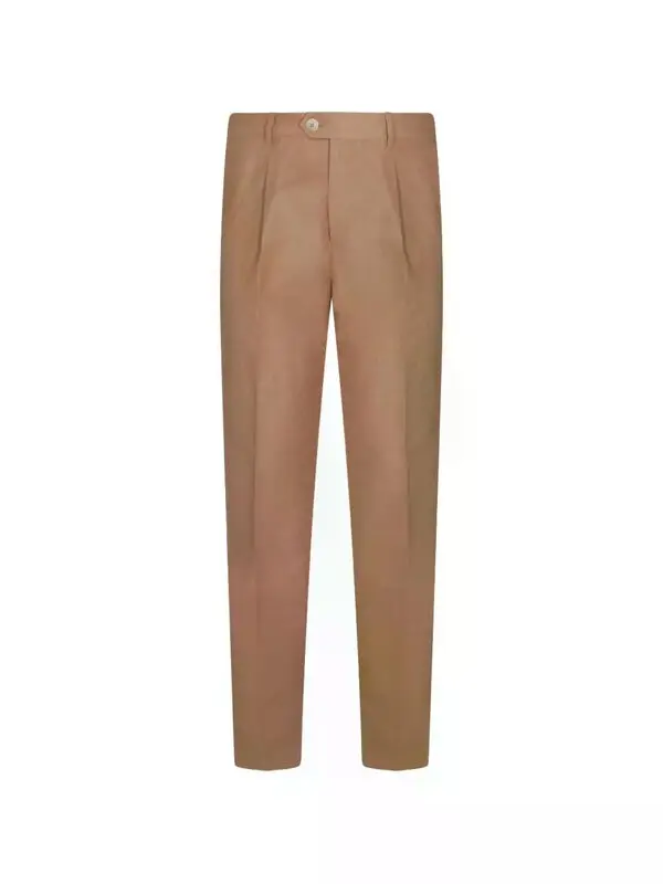 Brunello Cucinelli Pleated Waistband Tapered Trousers - Neutrals
