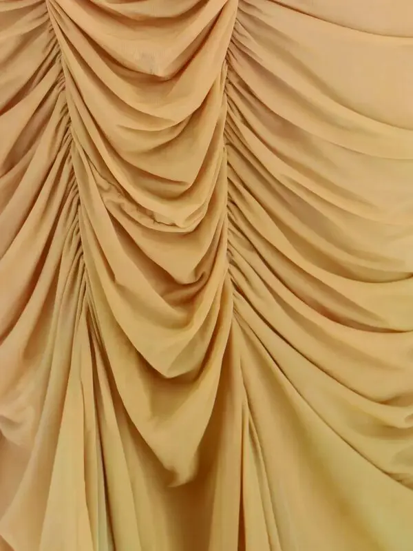 FRANCESCO MURANO Draped Asymmetric Maxi Gown