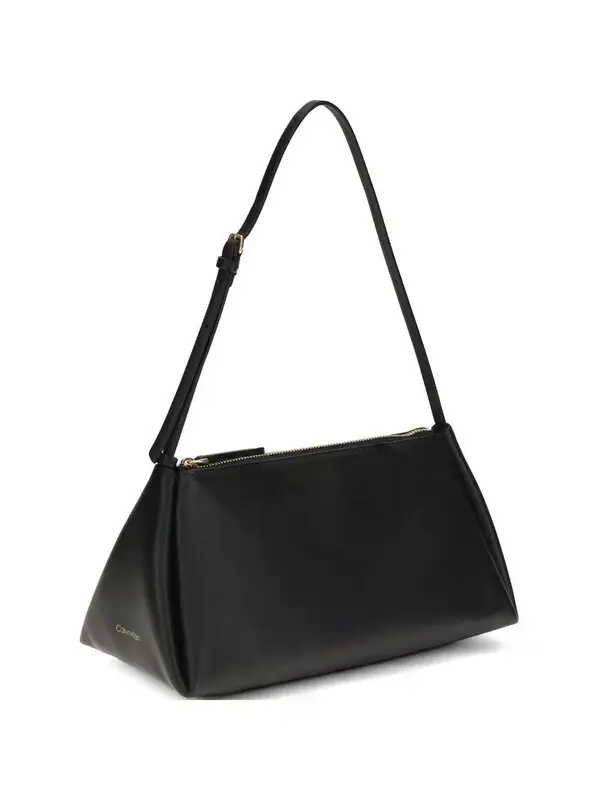 Calvin Klein Print Trapezoid Shoulder Bag - Black