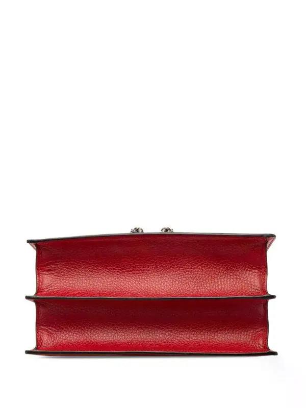 Gucci Calfskin Bamboo Dionysus Web Satchel - Red