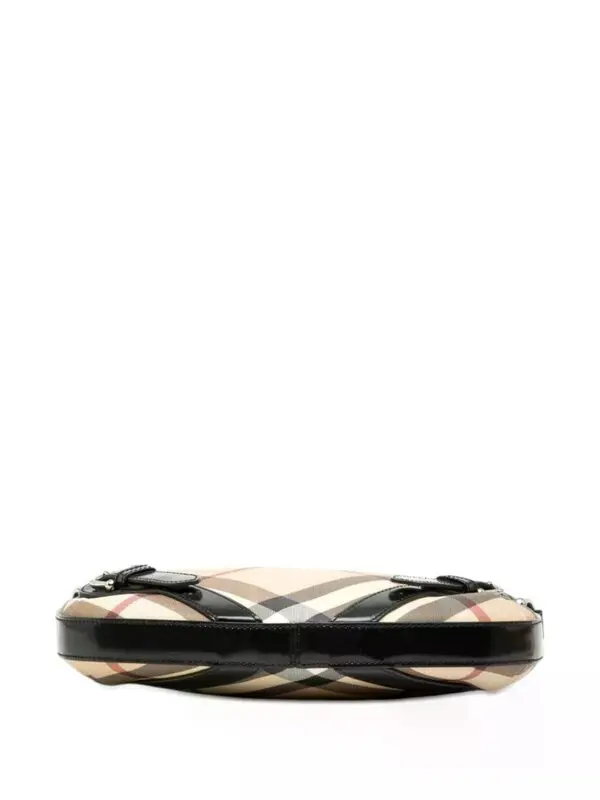 Burberry Supernova Check Coated Canvas Larkin Hobo Bag - Neutrals