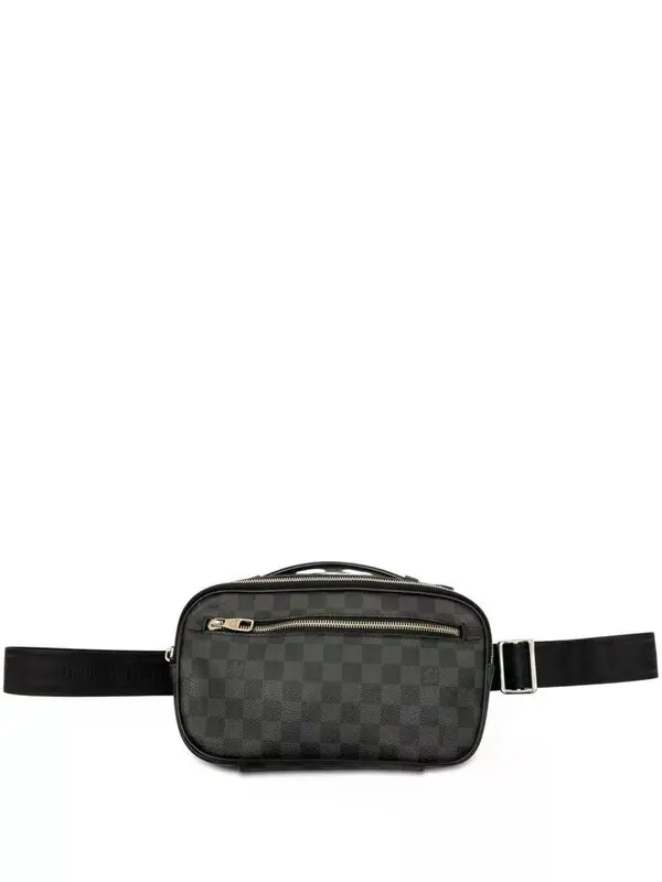 LOUIS VUITTON Damier Graphite Ambler Belt Bag - Black