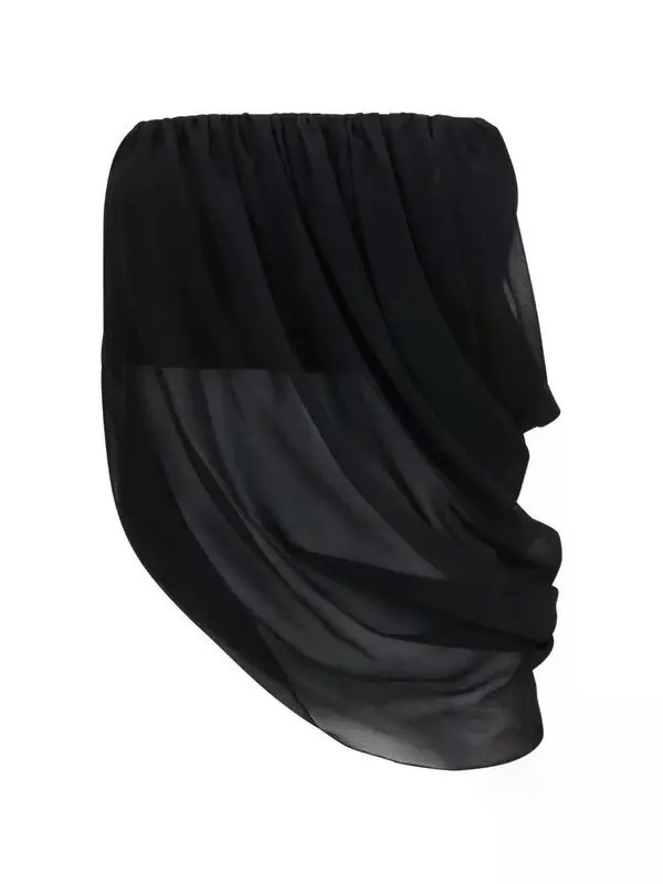 FRANCESCO MURANO Draped Strapless Blouse