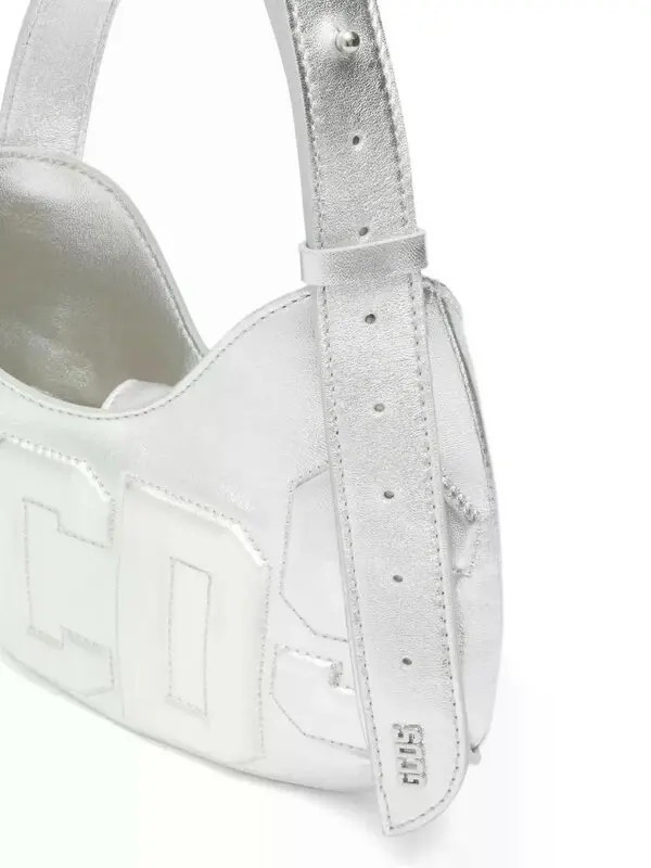 Gcds Logo Shoulder Bag - Silver