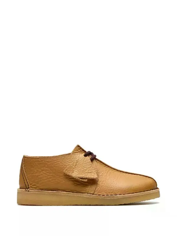 Clarks Desert Trek Leather Shoes - Neutrals