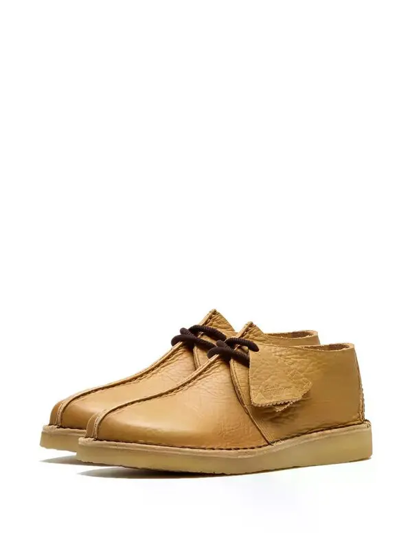 Clarks Desert Trek Leather Shoes - Neutrals