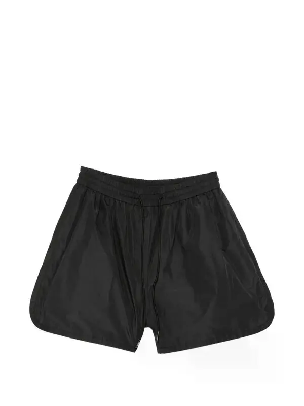 JUUN.J Drawstring Waist Curved Hem Shorts