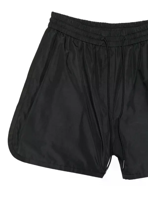 JUUN.J Drawstring Waist Curved Hem Shorts