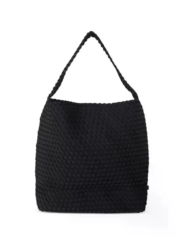 NAGHEDI Medium Nomad Woven Tote Bag - Black