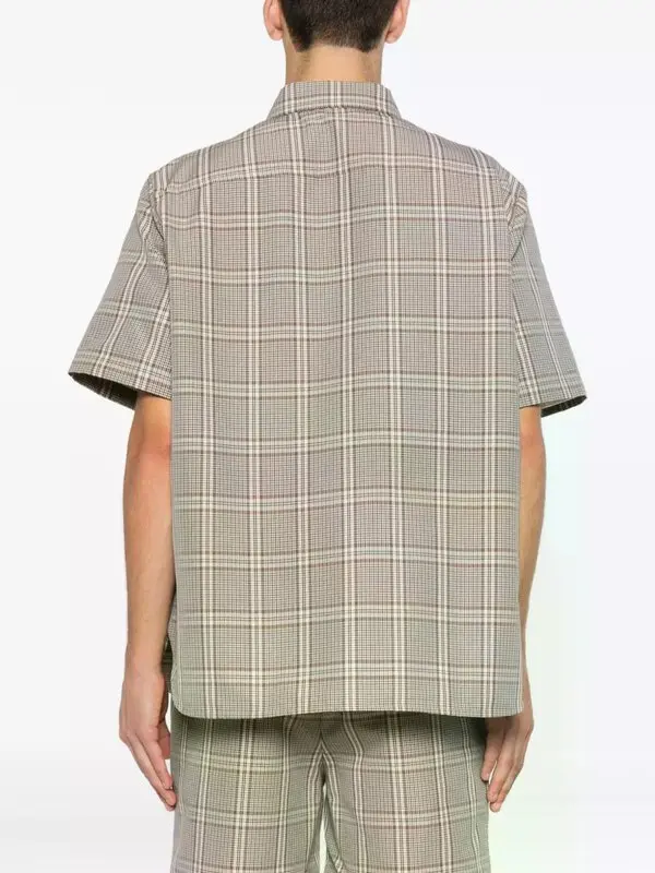 AMARANTO Checked Short-sleeve Shirt