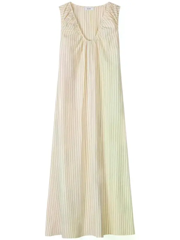 Stylein Stripe Pattern Ruched Dress