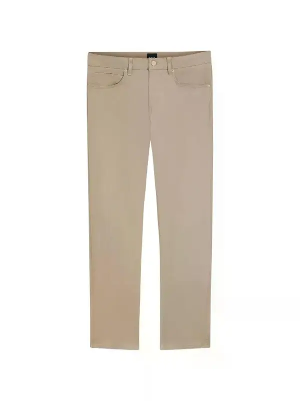 BOSS Delaware Twill Slim Fit Trousers - Neutrals