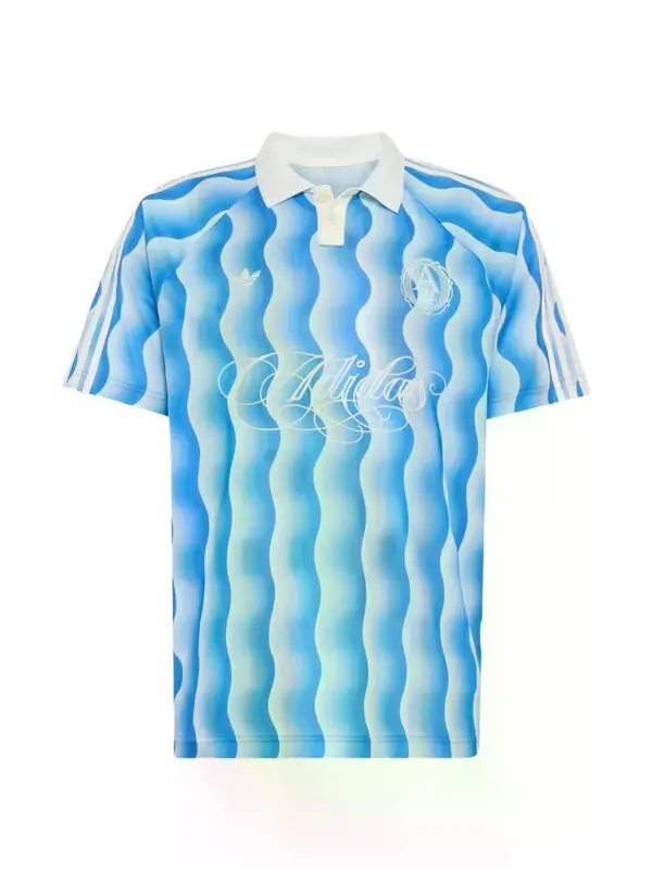 Adidas Wave Print Polo Shirt