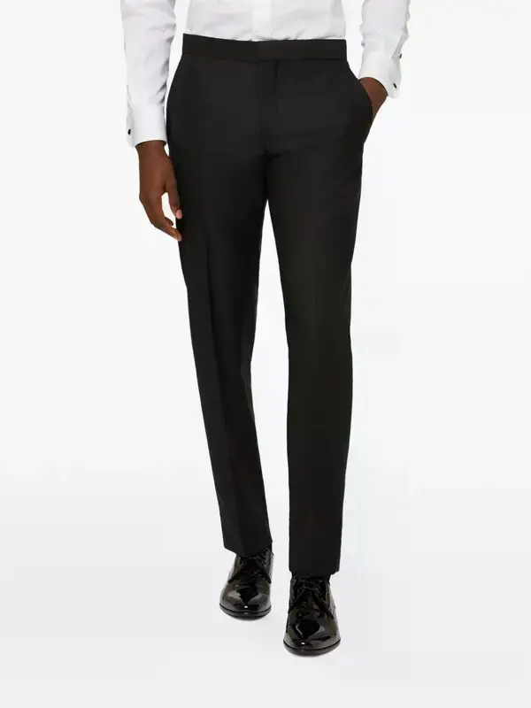 Boggi Milano Tailored Trousers With Satin Stripe