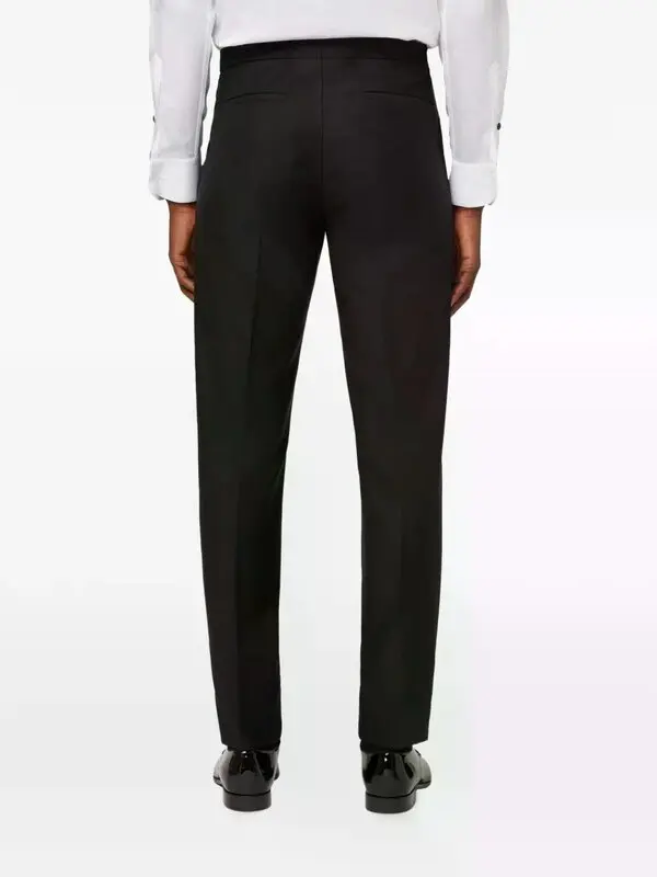 Boggi Milano Tailored Trousers With Satin Stripe