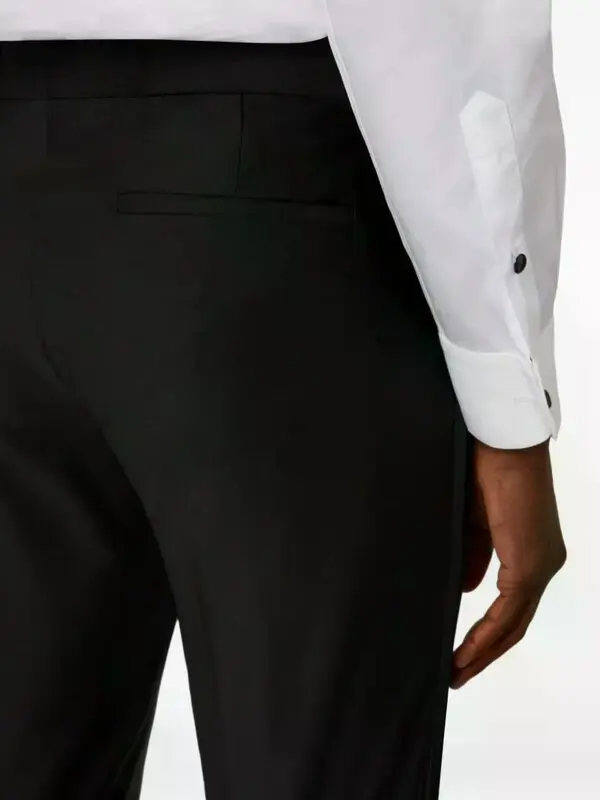 Boggi Milano Tailored Trousers With Satin Stripe