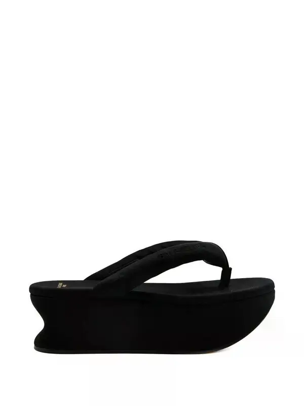 Balenciaga Gaeta Platform Flip Flops - Black