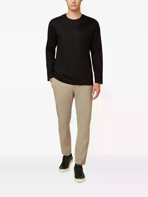 Boggi Milano Long-sleeved Pima Cotton Jersey T-shirt