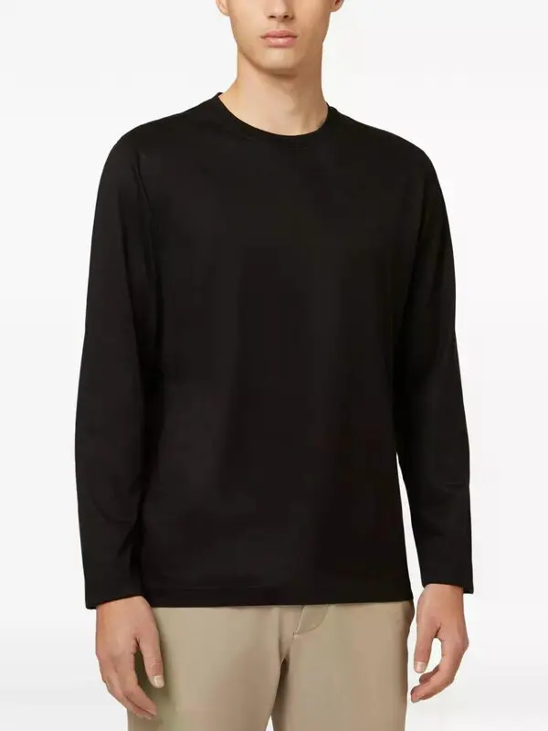 Boggi Milano Long-sleeved Pima Cotton Jersey T-shirt