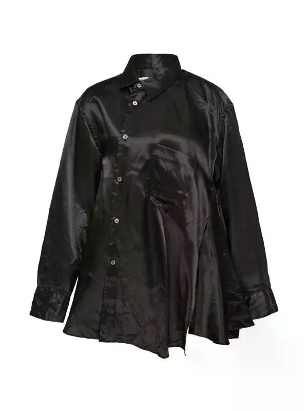 Comme Des Garçons Asymmetrical Long-sleeve Dress