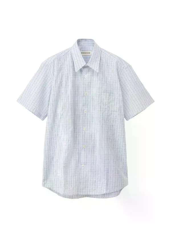 NAMACHEKO Check-print Short-sleeved Shirt