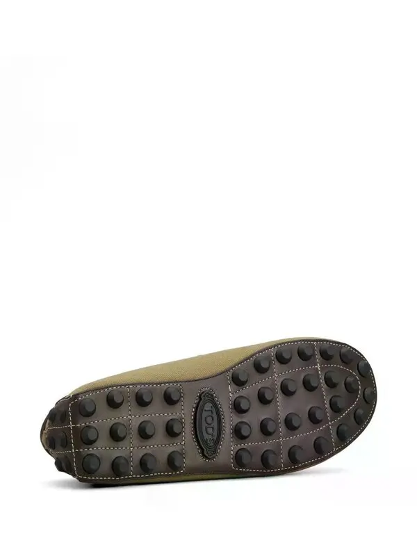 TOD'S Gommino Lace-up Boat Shoes - Green