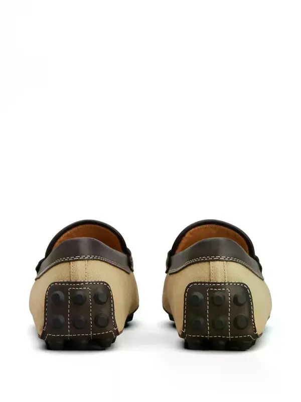 TOD'S Gommino Canvas Loafers - Neutrals