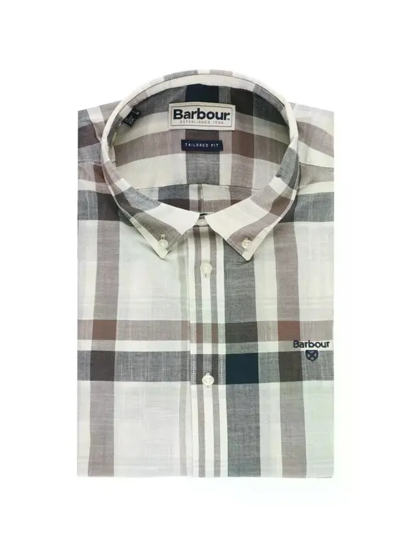 Barbour Check-pattern Button-down Shirt - Neutrals
