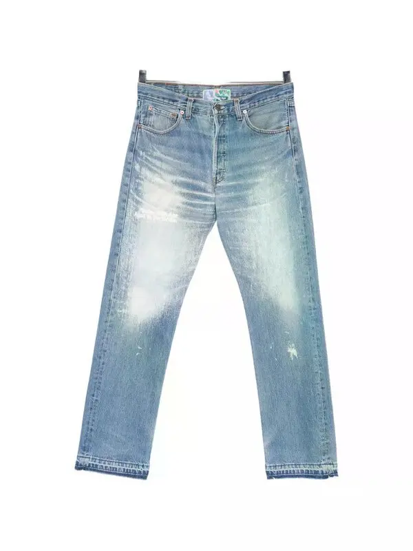 BETTER WITH AGE Distressed Faded Jeans - Blue