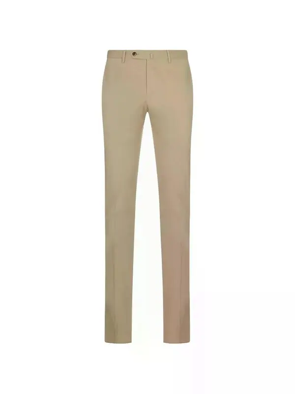 PT TORINO Pressed Crease Slim-fit Trousers - Neutrals