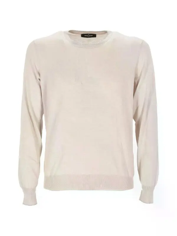 GRAN SASSO Fine-knit Crew-neck Jumper - Neutrals