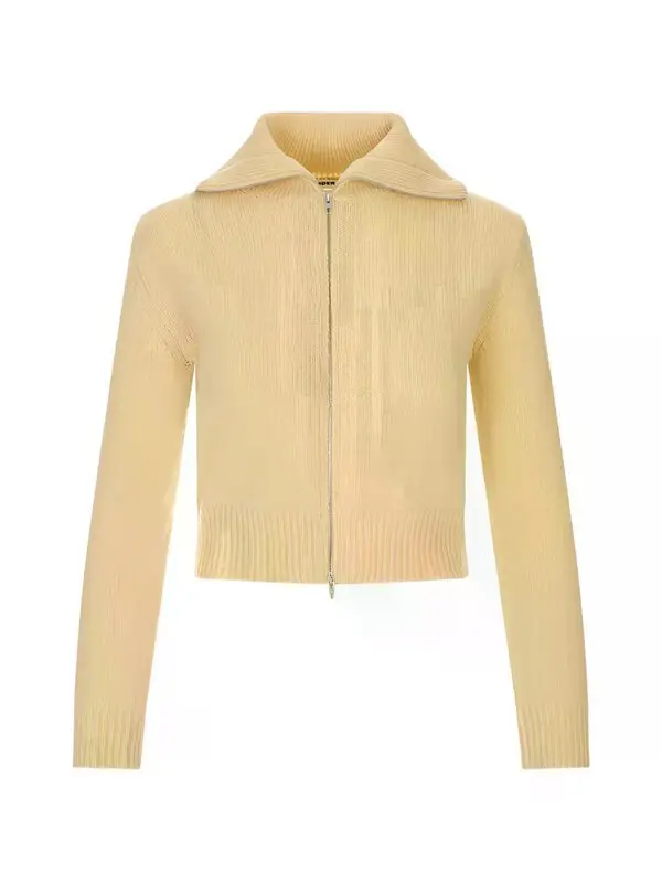 JIL SANDER Zip-up Cardigan - Neutrals