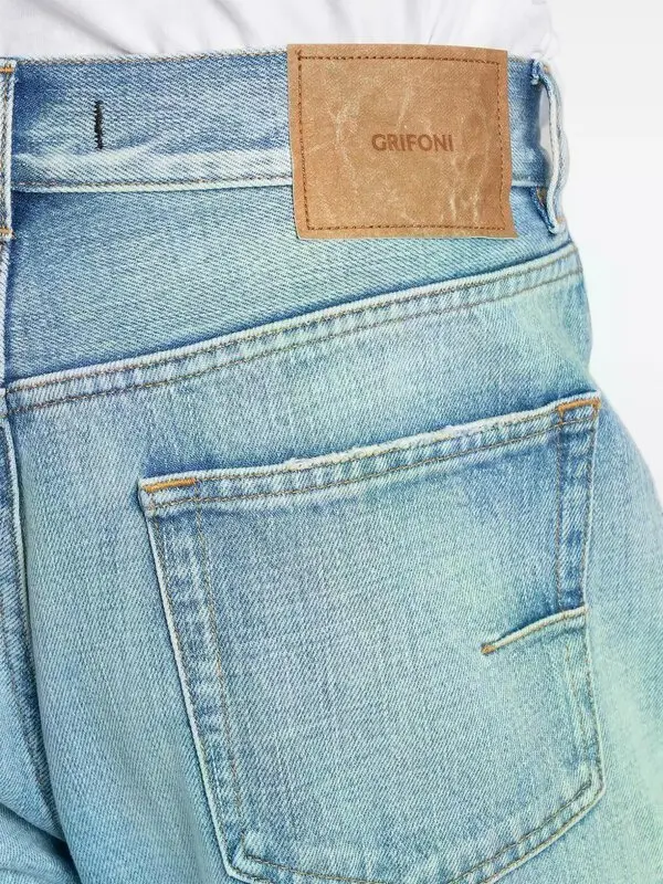 GRIFONI Faded Effect Jeans
