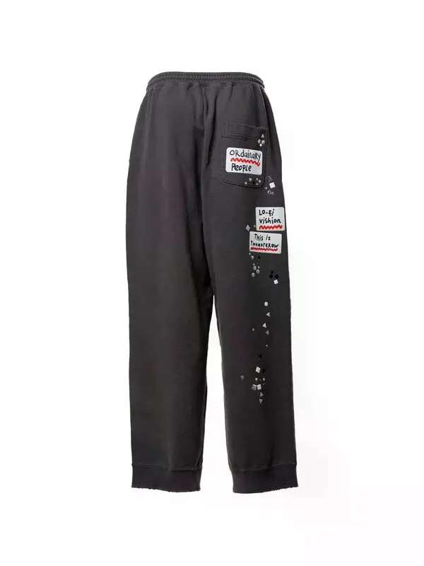Mihara Yasuhiro Stud-embellished Patch-detail Track Pants